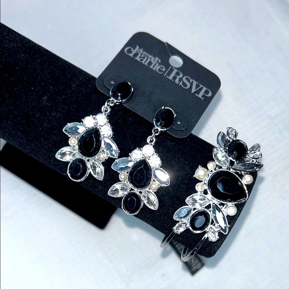 Charming Charlie | Jewelry | Charming Charlie Rsvp Black And Silver ...